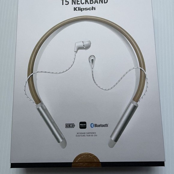 Klipsch | Headphones | New Klipsch T5 Neckband Wireless Bluetooth Headphones With Mic | Poshmark